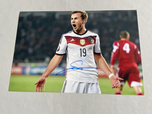 MARIO GÖTZE DFB Weltmeister signed signiert Foto 20x30 Autogramm ...
