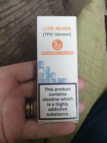 Jomo Tech Lite 40 & 40s 5 Replacement Sub-ohm Cotton Coils Shisha ...