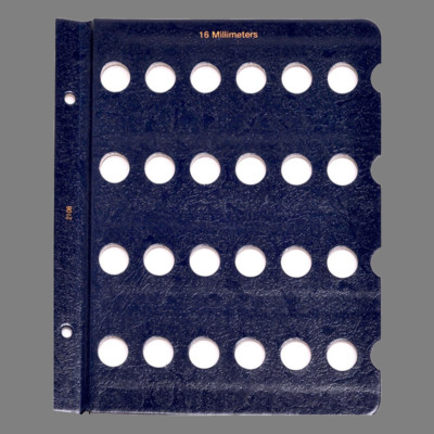 Whitman Coin Album Page Blank 16mm | eBay