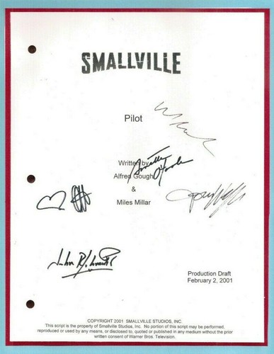 SMALLVILLE SCRIPT SIGNED BY 5X RPT TOM WELLING JOHN SCHNEIDER ANNETTE O'TOOLE | eBay