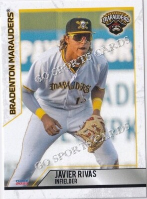 2023 Bradenton Marauders Javier Rivas RC Rookie Pirates VZ Minor League ...