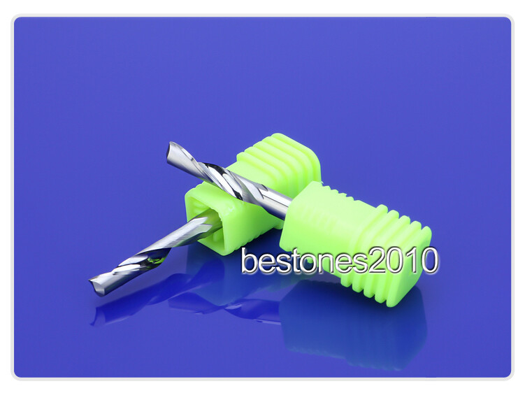 Lot 3pcs 3A Single Flute Spiral CNC Aluminum Router Bits Dia 6mm 6mm ...