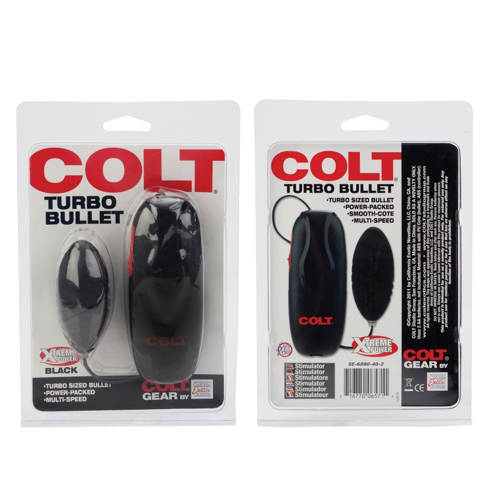 Colt Turbo Extreme Black Power Bullet - Beginner Vibe Egg Sex Toy ...
