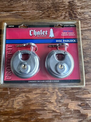 #1031* - Chalet Padlock Double Pack Keyed Alike High Security Disc ...