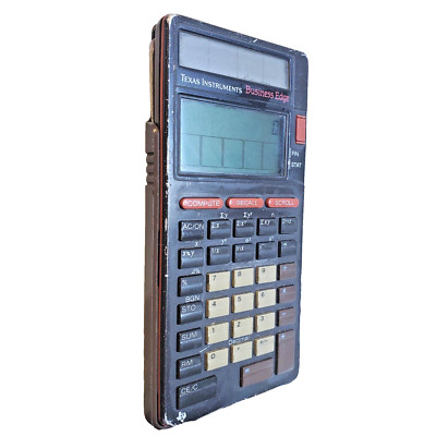 Texas Instruments Business Edge Calculator Solar Powered Handheld 1988 ...