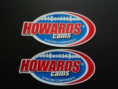 Lot of 2 original HOWARDS CAMS drag racing decals stickers NHRA NASCAR ...