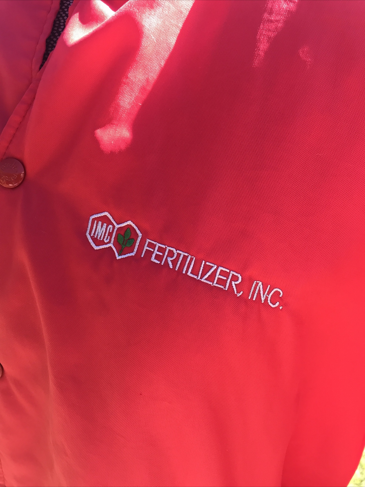 Vintage Rare Red Rainbow Fertilizer Satin Varsity Bom… - Gem