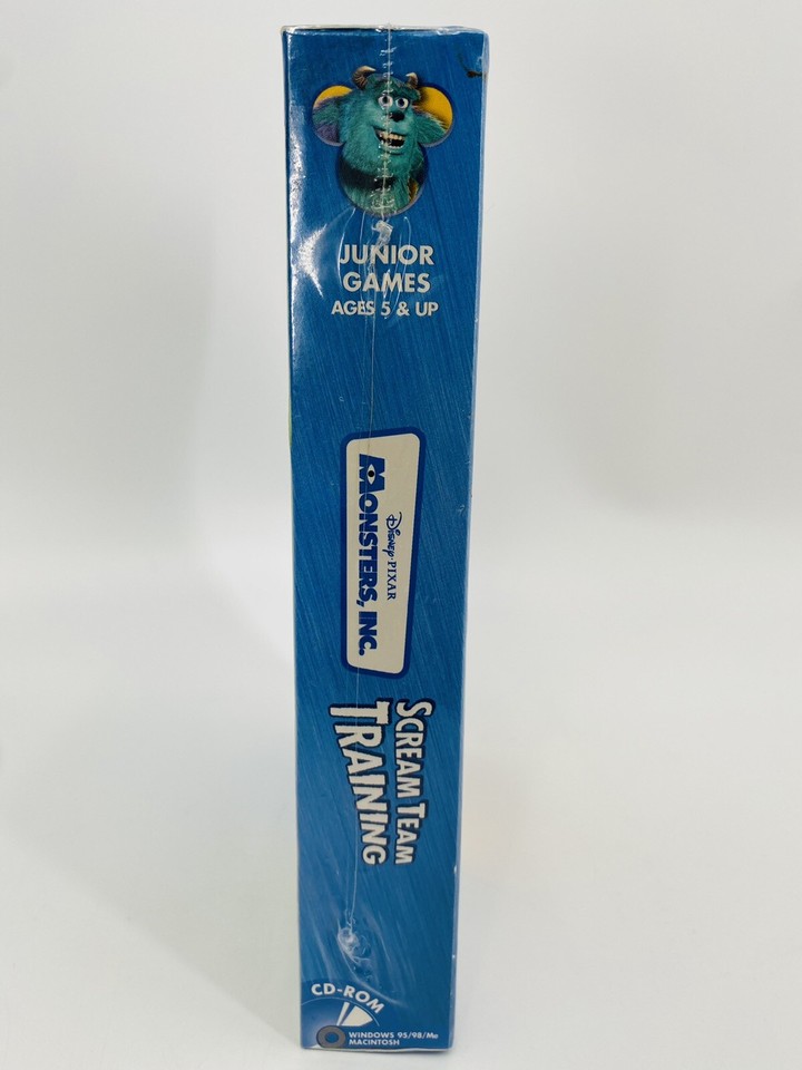 2001 Brand-New Disney Monsters Inc Scream Team Training PC CD ROM Game ...
