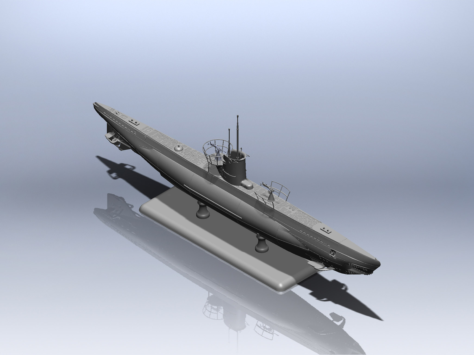 ICM S.010 - U-Boat Type IIB (1943), German Submarine - 1:144 Scale ...