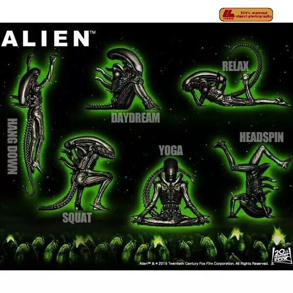 Movie Alien Xenomorph Big Chap Daily living 6Pcs Funny Figure Statue ...