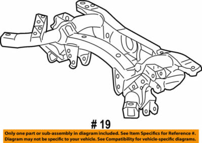 51206-42050 Toyota Member sub-assy, rear suspension 5120642050, New ...