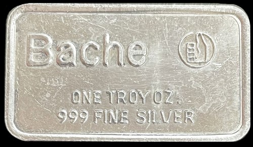 VINTAGE BACHE & COMPANY 1 OZ 999 FINE SILVER BAR | eBay