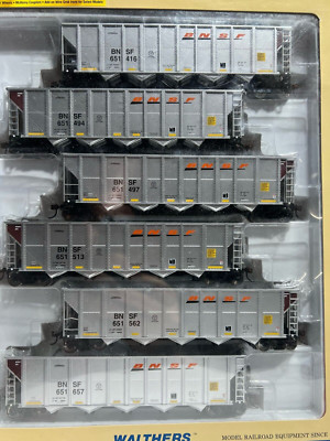 HO Scale BNSF RD4 Coal Hopper #932-7830 NEW/Walthers (6-Pack) New Image ...