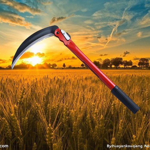 16" Folding Sickle Grass Cutter Remover Hand Scythe Blade Farm Yard ...