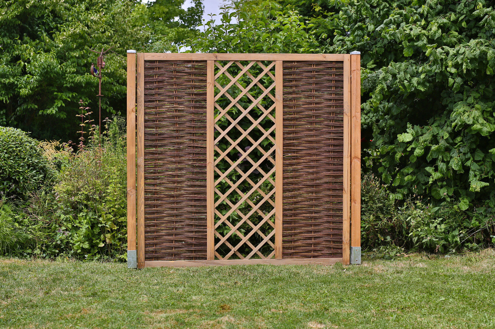 Rankgitter ZAUN-MODUL Rankzaun von WEIDENPROFI Spalier 90x180cm Kiefer ...