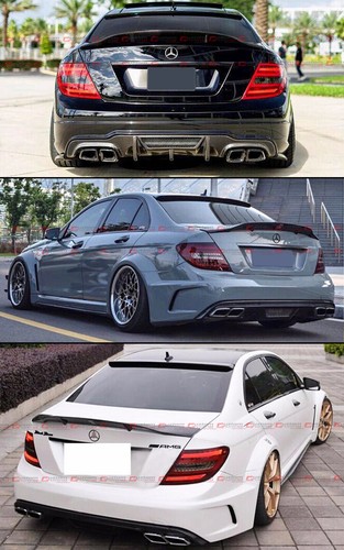 FOR 08-14 MERCEDES BENZ W204 C250 C300 C63 RT STYLE DUCKBILL TRUNK ...
