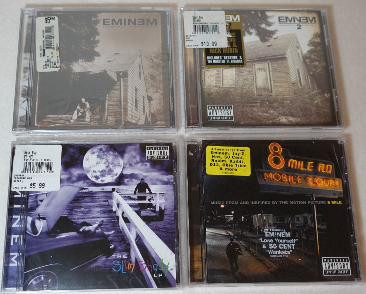 Eminem Slim Shady Marshall Mathers 8 Mile Soundtrack SEALED 4 CD Lot | eBay