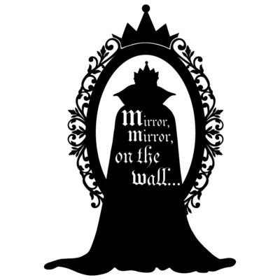 8.5" EVIL QUEEN MIRROR Vinyl Decal Sticker Car Window Laptop Disney ...