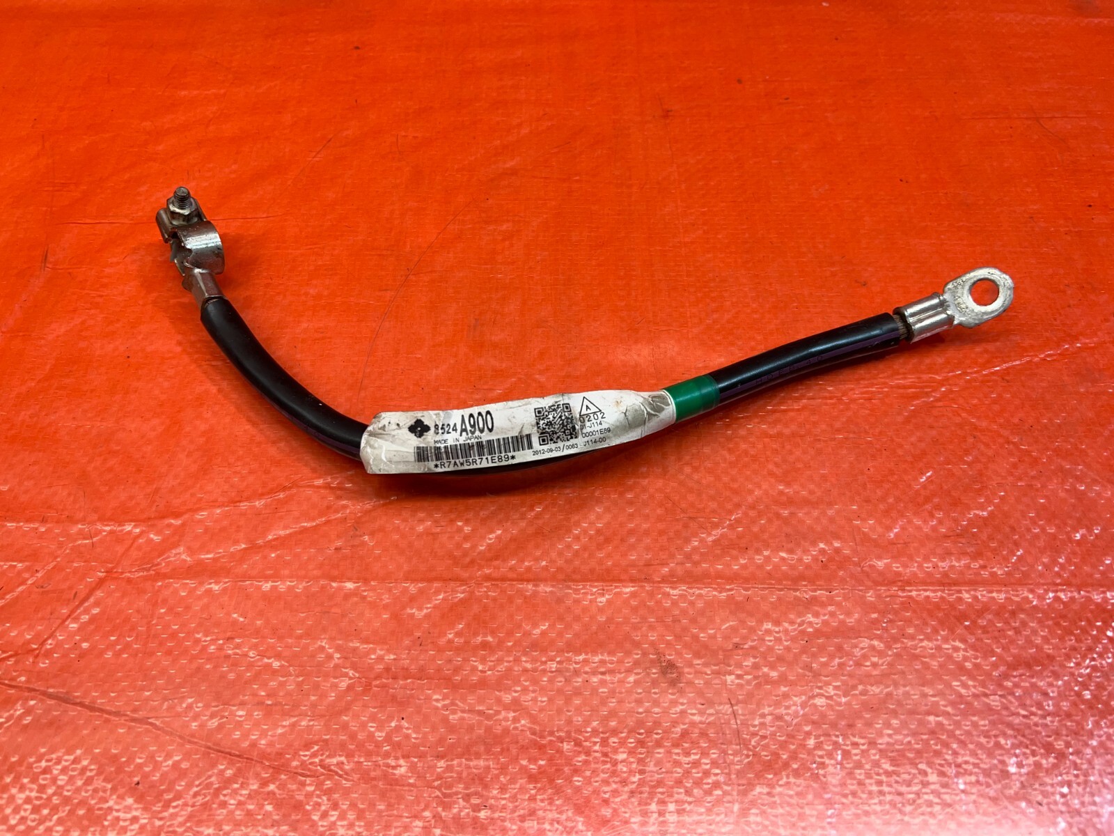 08-15 LANCER EVOLUTION EVO X 10 NEGATIVE TERMINAL BATTERY CABLE HARNESS ...
