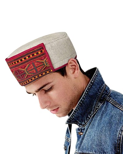 Men's Namaz Cap Muslim Namaz Topi/Prayer Cap Woolen Kullu Cap (Pack of ...