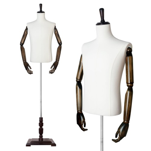 Torso Dress Form Mannequin Body with Wooden Arms 61~78 Height ...