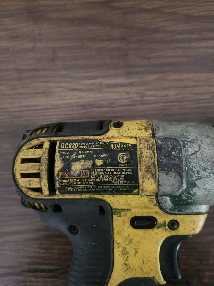 Dewalt DC820 1/2" Impact Wrench TOOL ONLY | eBay