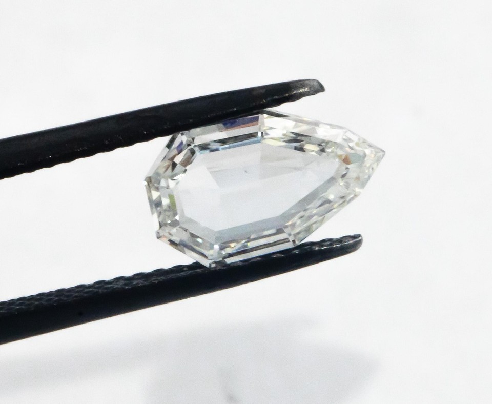 GIA Certified 1.31CT VS2/G Modified Pear Step Cut Loose Diamond w ...