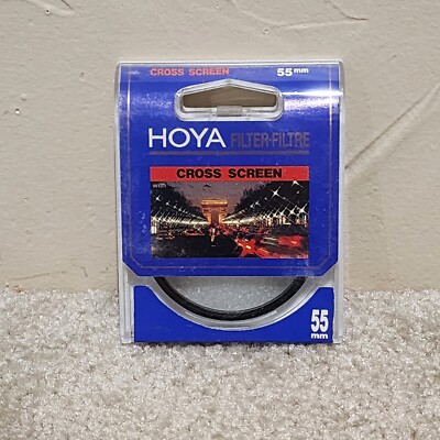 Hoya 55mm CS 4x Cross Screen Star Effect Glass Lens Filter Japan 55 mm ...