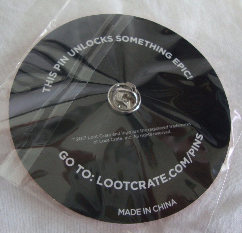 Happy Face Clawed Scratched Torn Pin Yellow Have a Nice Day Loot Crate ...