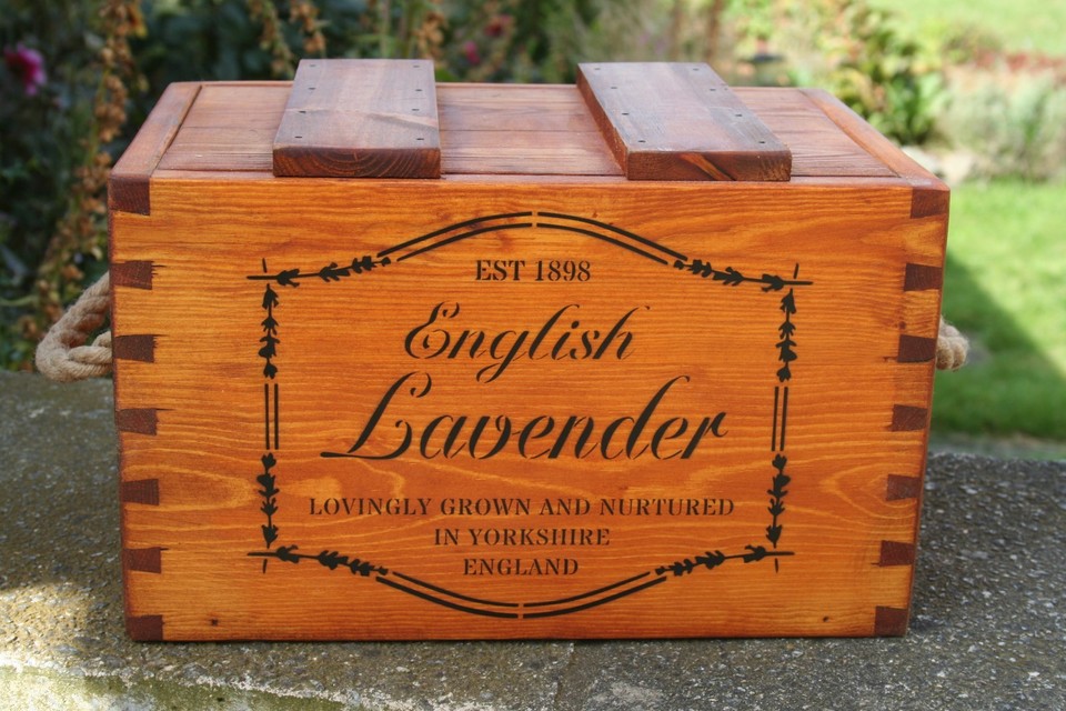 VINTAGE WOODEN RUSTIC STORAGE BOXES CHEST TRUG CRATE SHABBY PERSONALISE ...