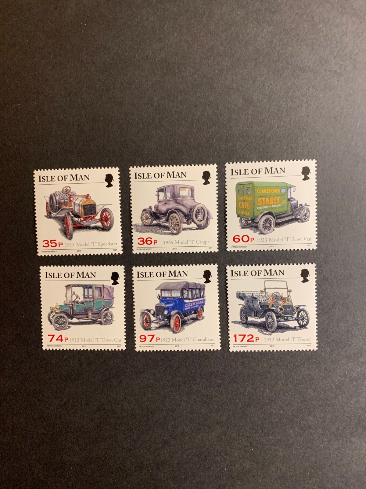 Isle of Man 2010 - Anniversary of Model T Ford Register Stamp Set U/M ...