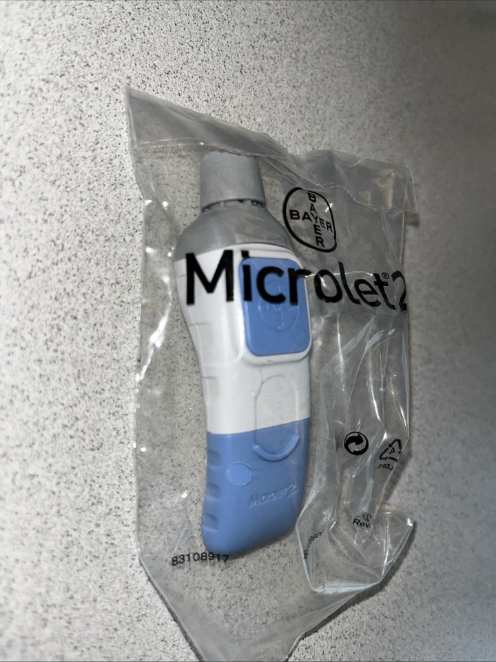 NEW One Bayer Microlet2 Lancet Device Diabetes Blood Sugar Testing ...