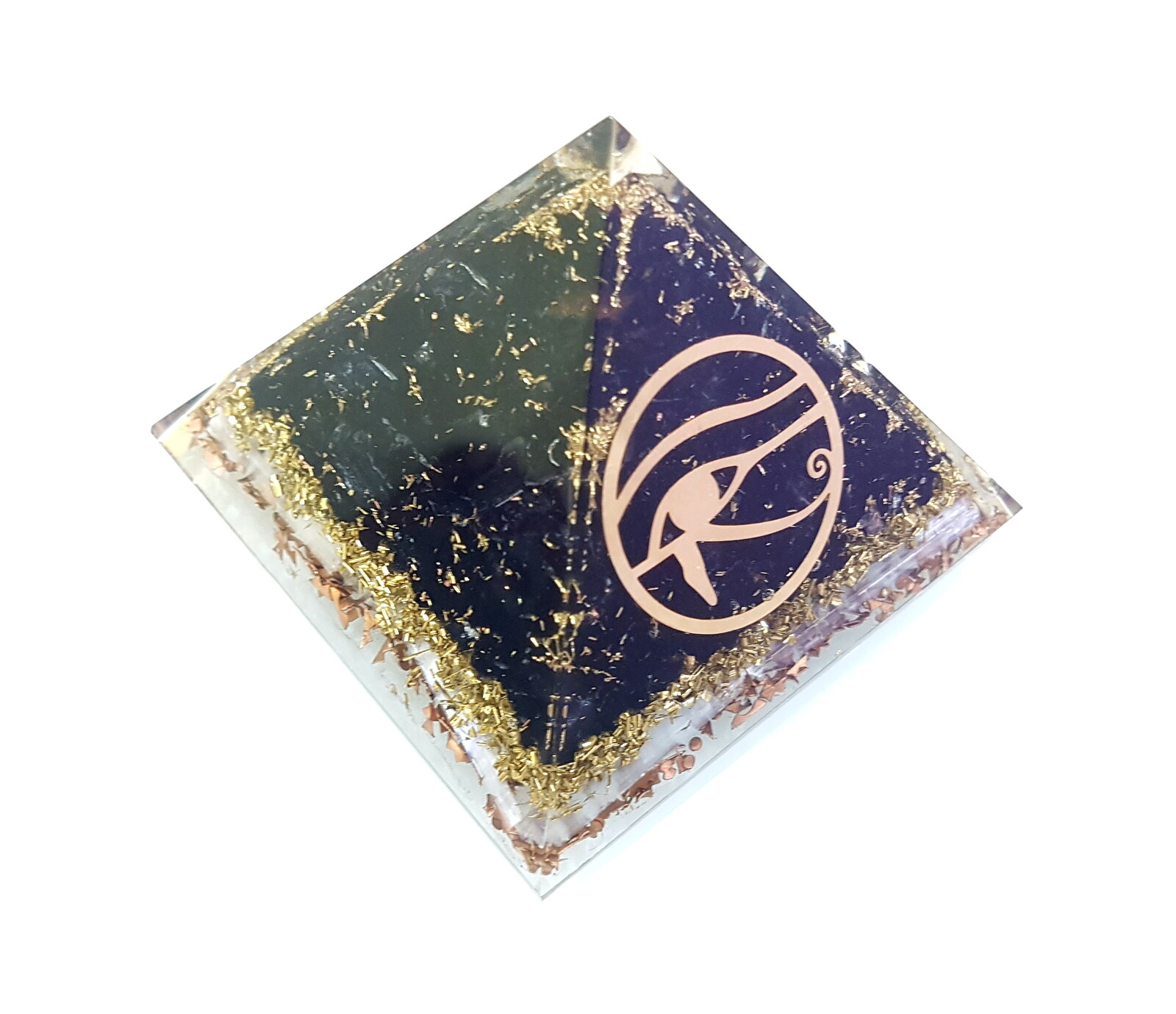 Eye of Horus Powerful Third Eye Protection Pyramid, Golden Copper ...