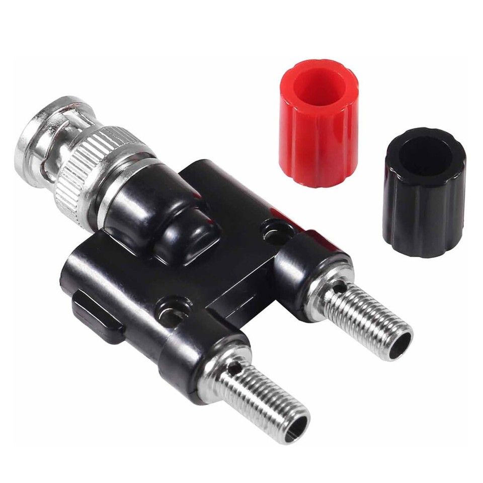 5Pcs BNC Male Plug to 4Mm Dual Banana Female Jack Socket Binding Post ...