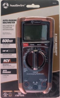 Southwire 10041N Auto Ranging Multimeter AC DC 600V | eBay