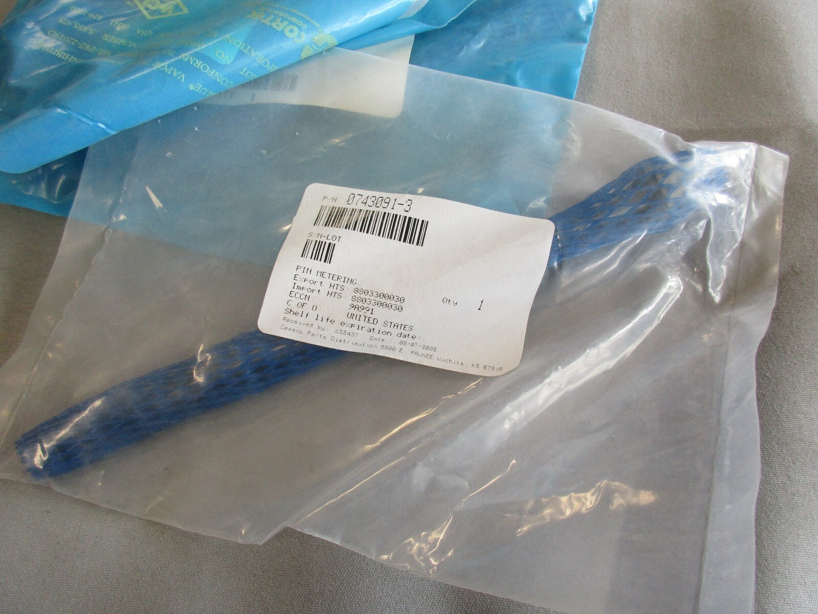 Cessna Aircraft Metering Pin, P/N 0743091-3 (TA) New Surplus | eBay