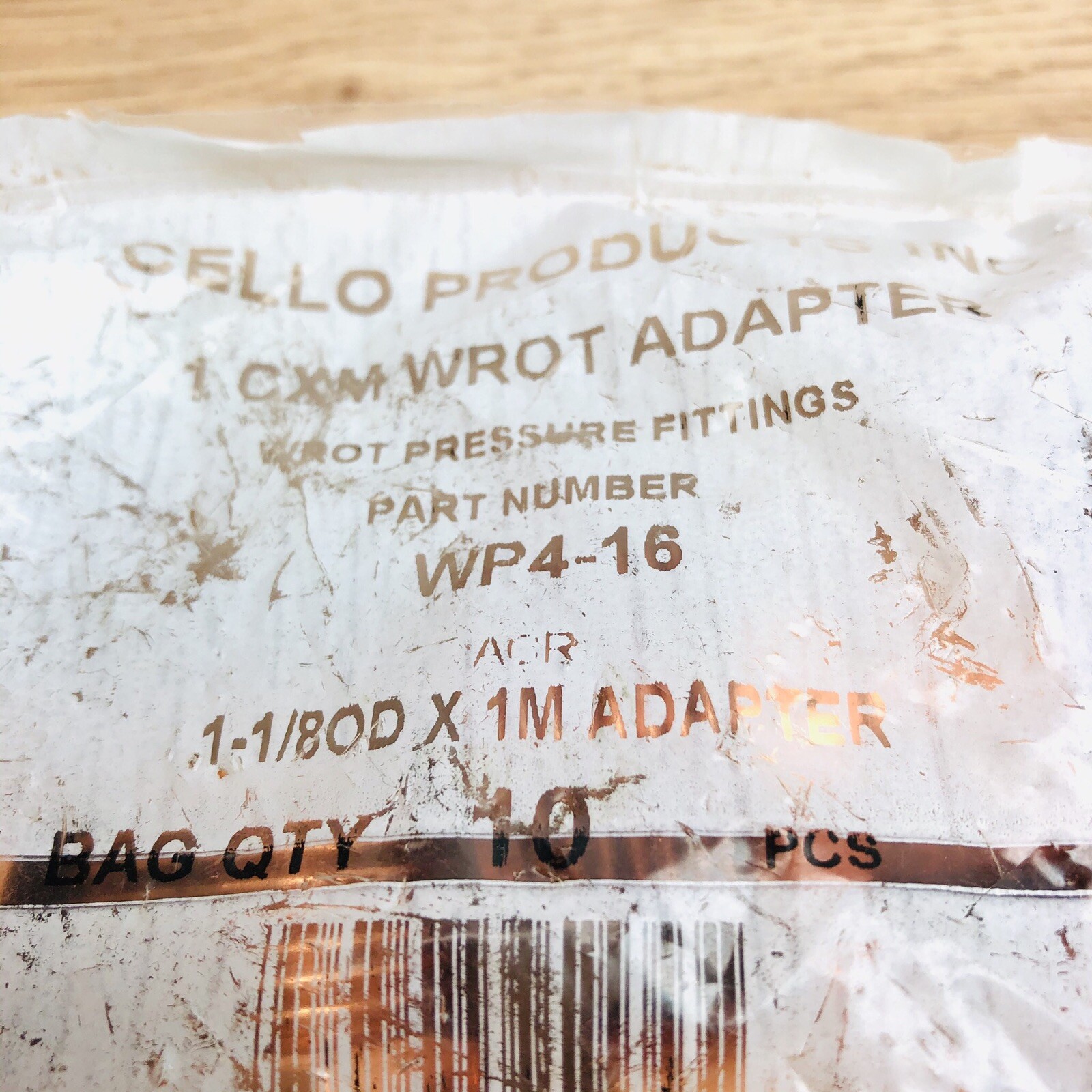 BAG OF 10 CELLO WP4-16 1 CXM WROT ADAPTER 1-1/8OD X 1M ADAPTER | eBay