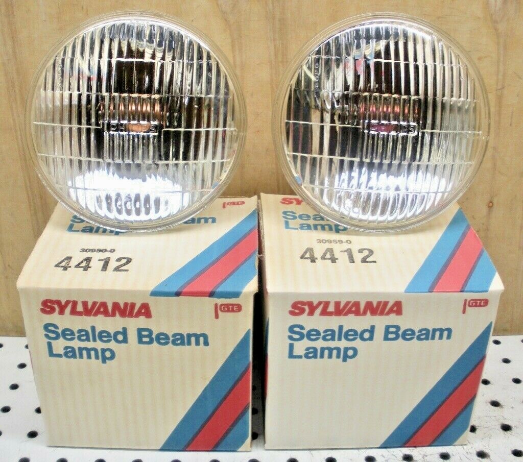4412 Sylvania Philips GTE Headlight Lamp Bulb Clear USA GLASS - NOS ...