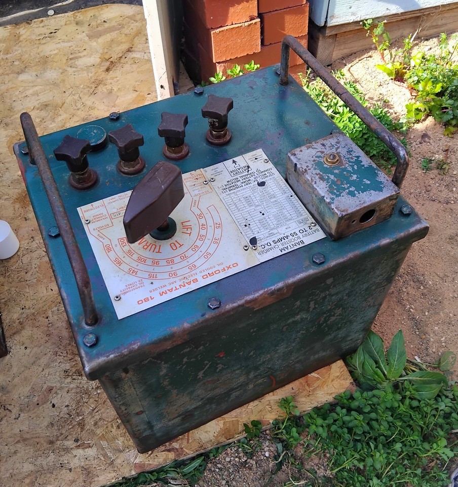 Oxford Bantam 180A Oil Cooled Arc Stick Welder Powerful Battery Starter ...