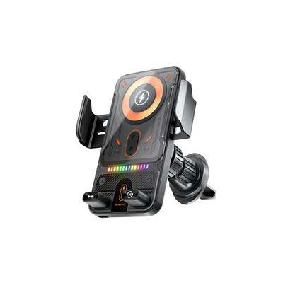 One Button Operation 15W Wireless Car Charger Phone Holder for Vehicles ...
