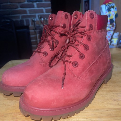 Timberland 6" Premium All Red Waterproof Boots US Size 4.5 | eBay