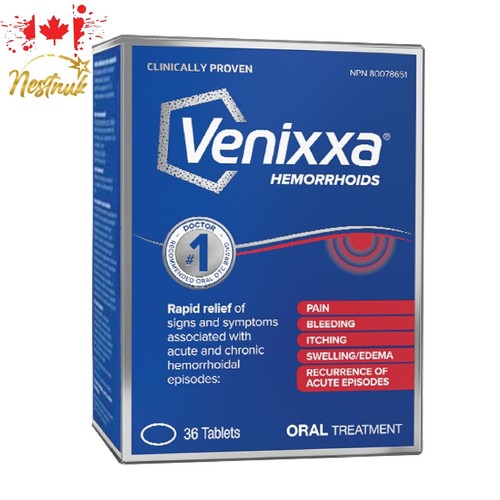 Venixxa Hemorrhoid Relief 36 Tablets – Clinically Proven Pain & Itch ...