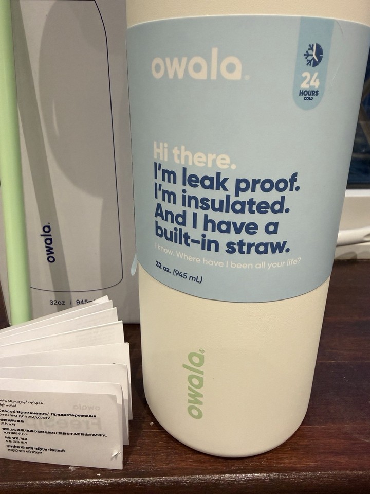 Iced Breeze Owala Freesip 32oz Water Bottle | eBay UK