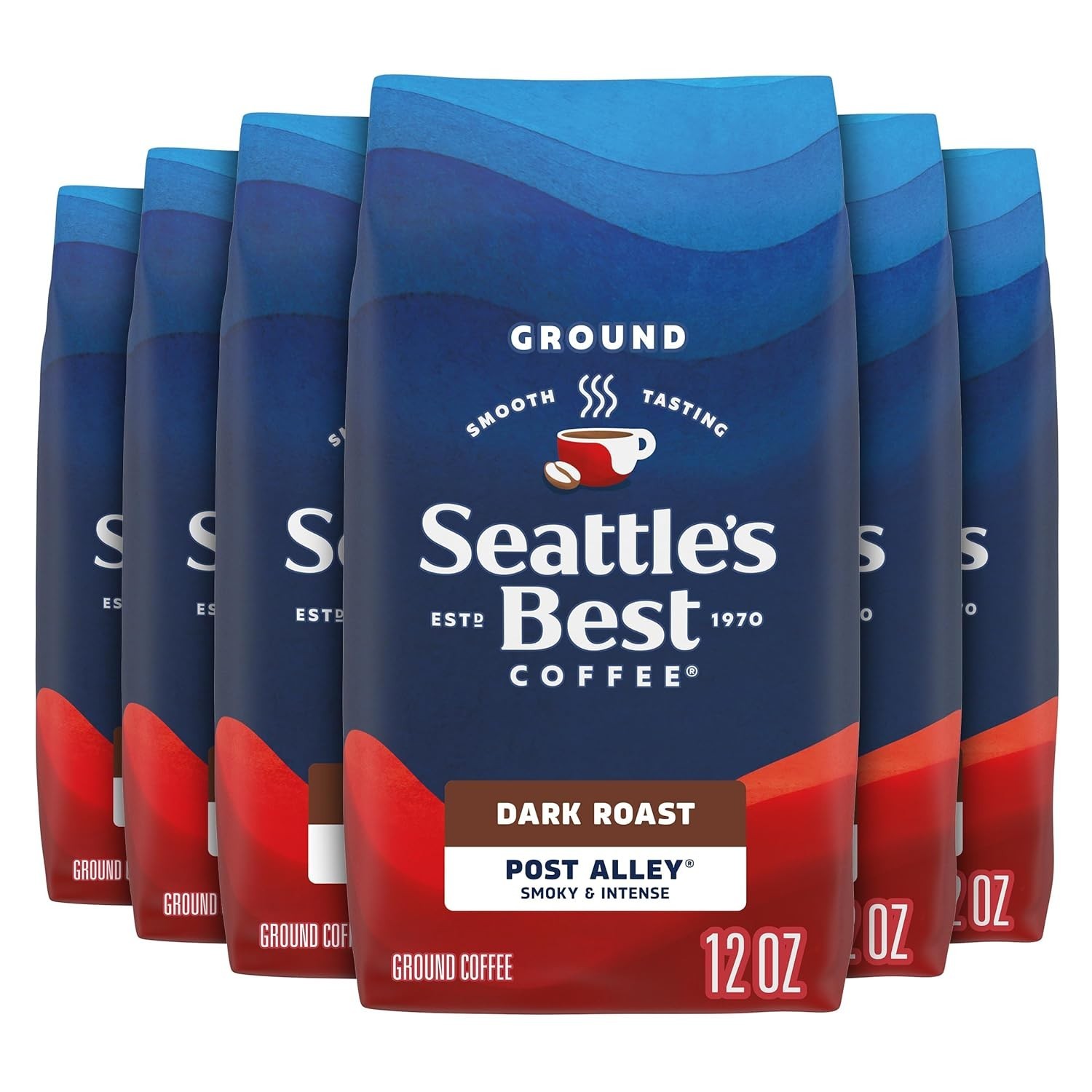 Seattle's Best Coffee Post Alley Blend Dark Roast Ground Coffee 12 ...