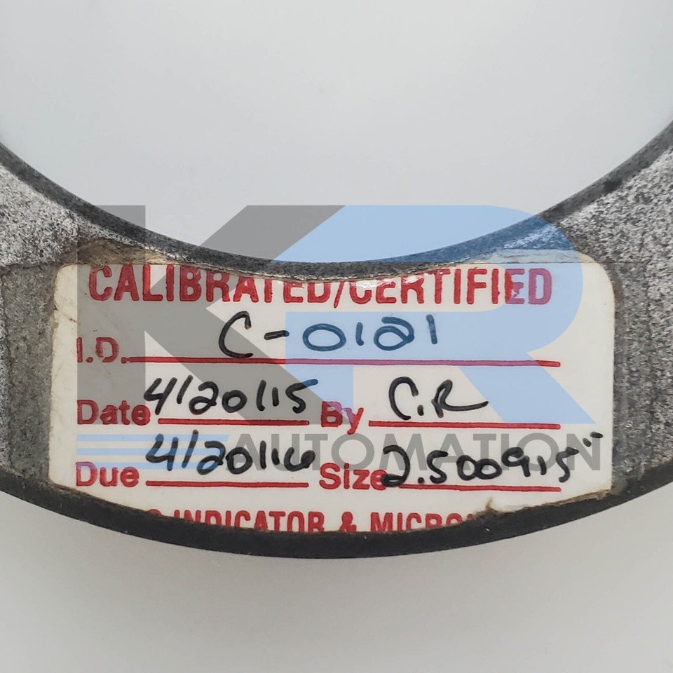 Fowler Bower Bore Gauge Setting Ring 2.5" | eBay