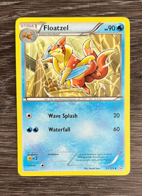 Floatzel 33/124 - Dragons Exalted - Uncommon - Pokemon Card TCG - LP/MP ...