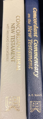 🍎🍎SACRED SCRIPTURES CONCORDANT VERSION NEW TESTAMENT+BIBLE COMMENTARY ...