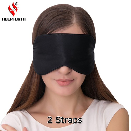 Sleep Mask Sleeping Masks 2 Straps Natural Silk Snoring Super Smooth ...