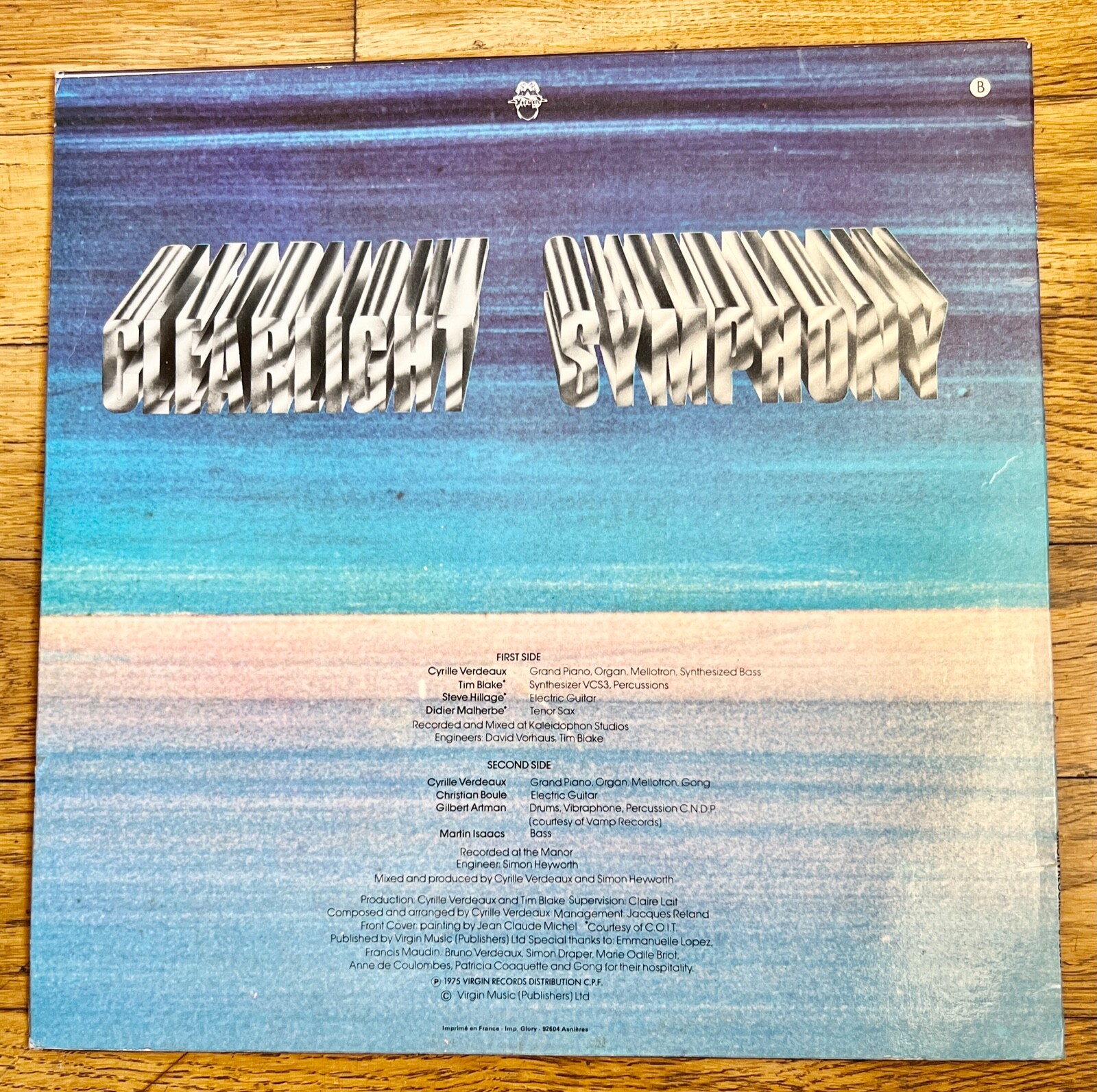 CLEARLIGHT SYMPHONY - CLEARLIGHT SYMPHONY - LP 1975 - FRENCH PROG,GONG ...