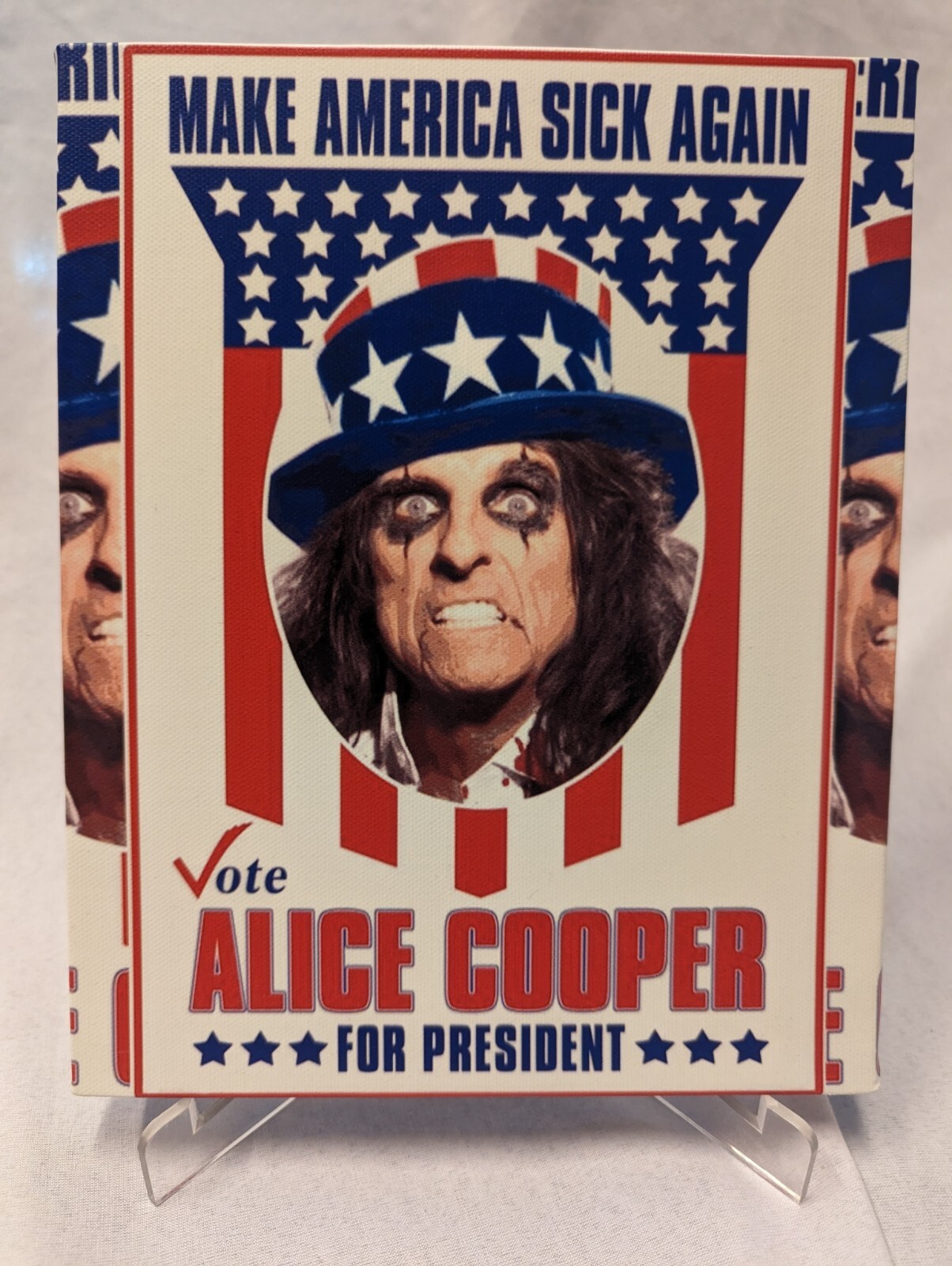 Alice Cooper For President Make America Sick Again 8x10 Canvas Print ...